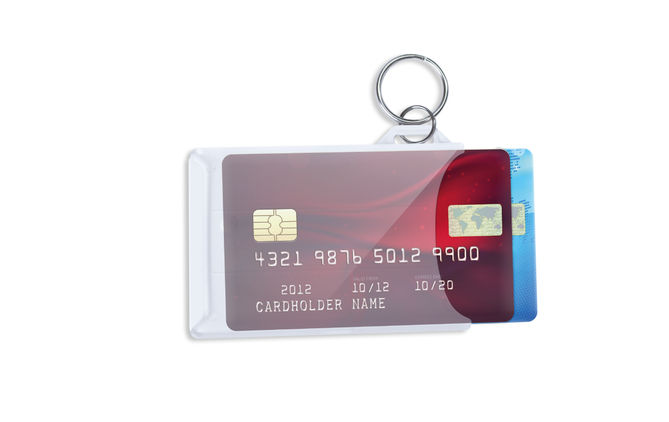 Double card-holder with key-ring - Promo Plastik